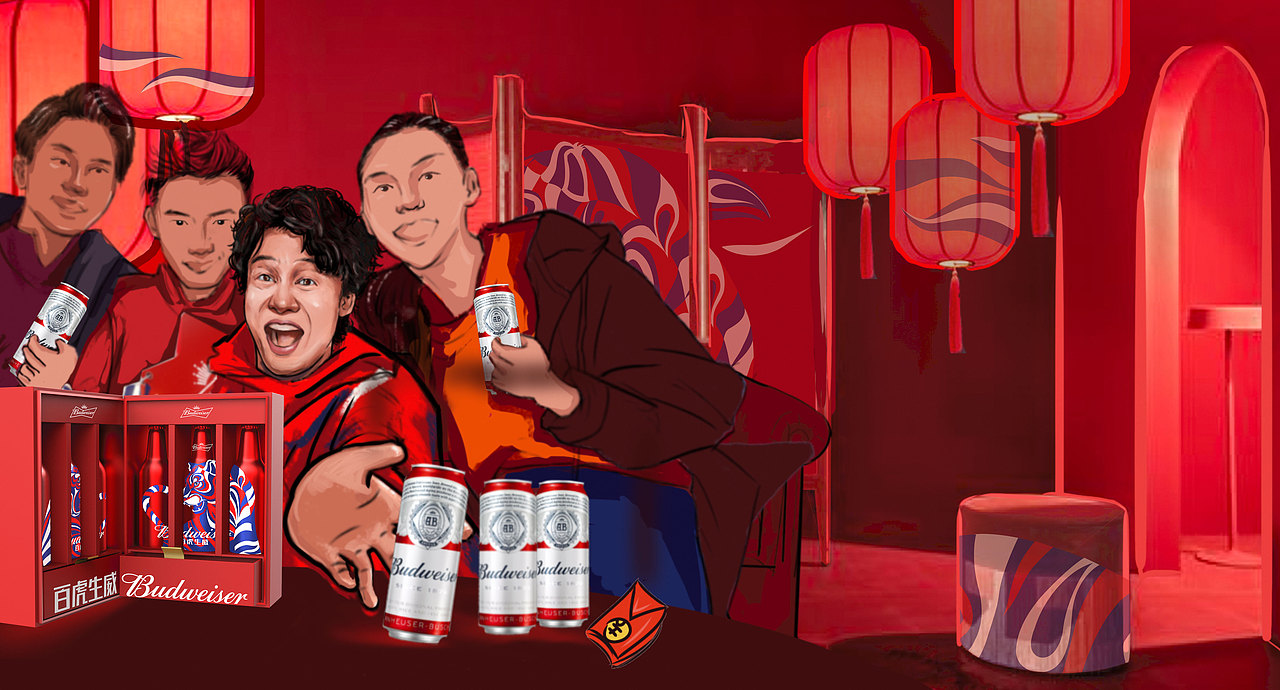 百威2022KV海报创作草稿_百里BAI11-站酷ZCOOL