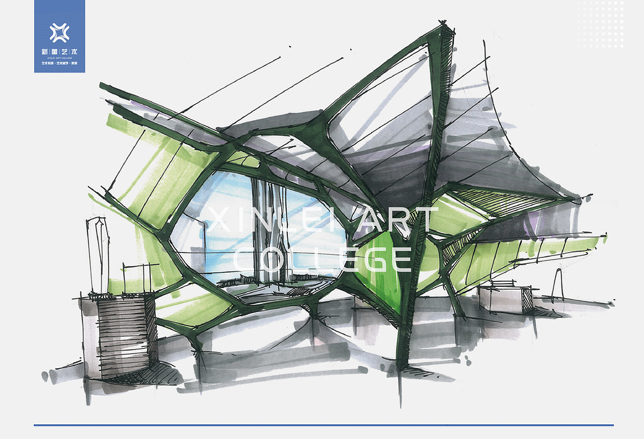 科普展示设计手绘/展陈设计手绘表达_新蕾艺术考研-站酷ZCOOL