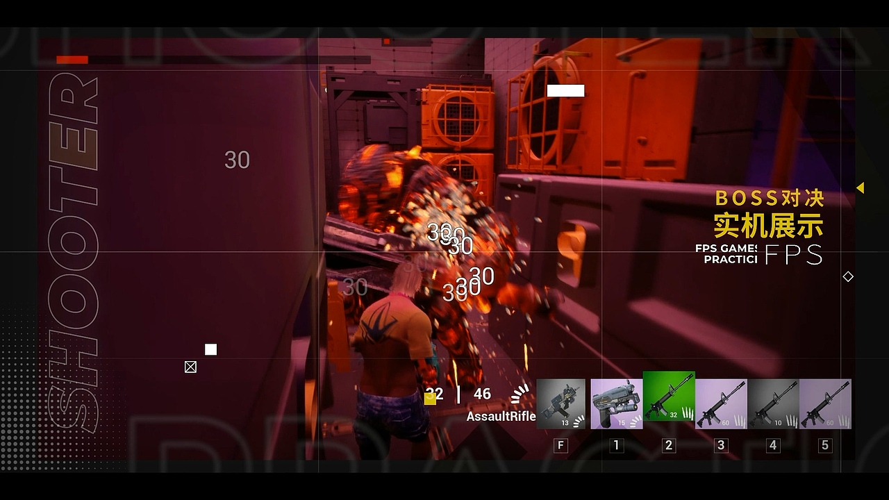 自制FPS独立游戏《暗影猎手》_暴躁de老盆-站酷ZCOOL