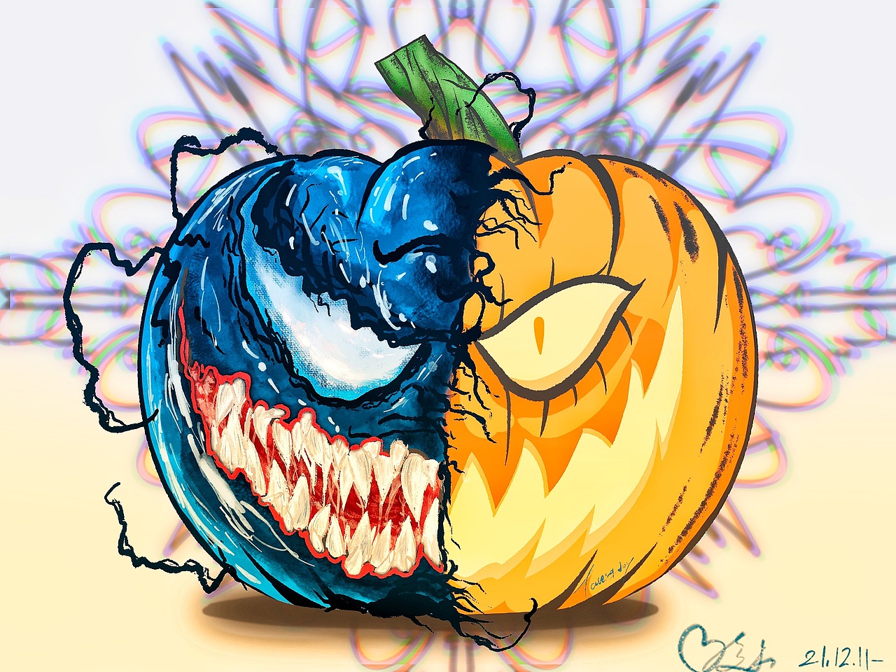 万圣节插画设计_心颜joy-站酷ZCOOL