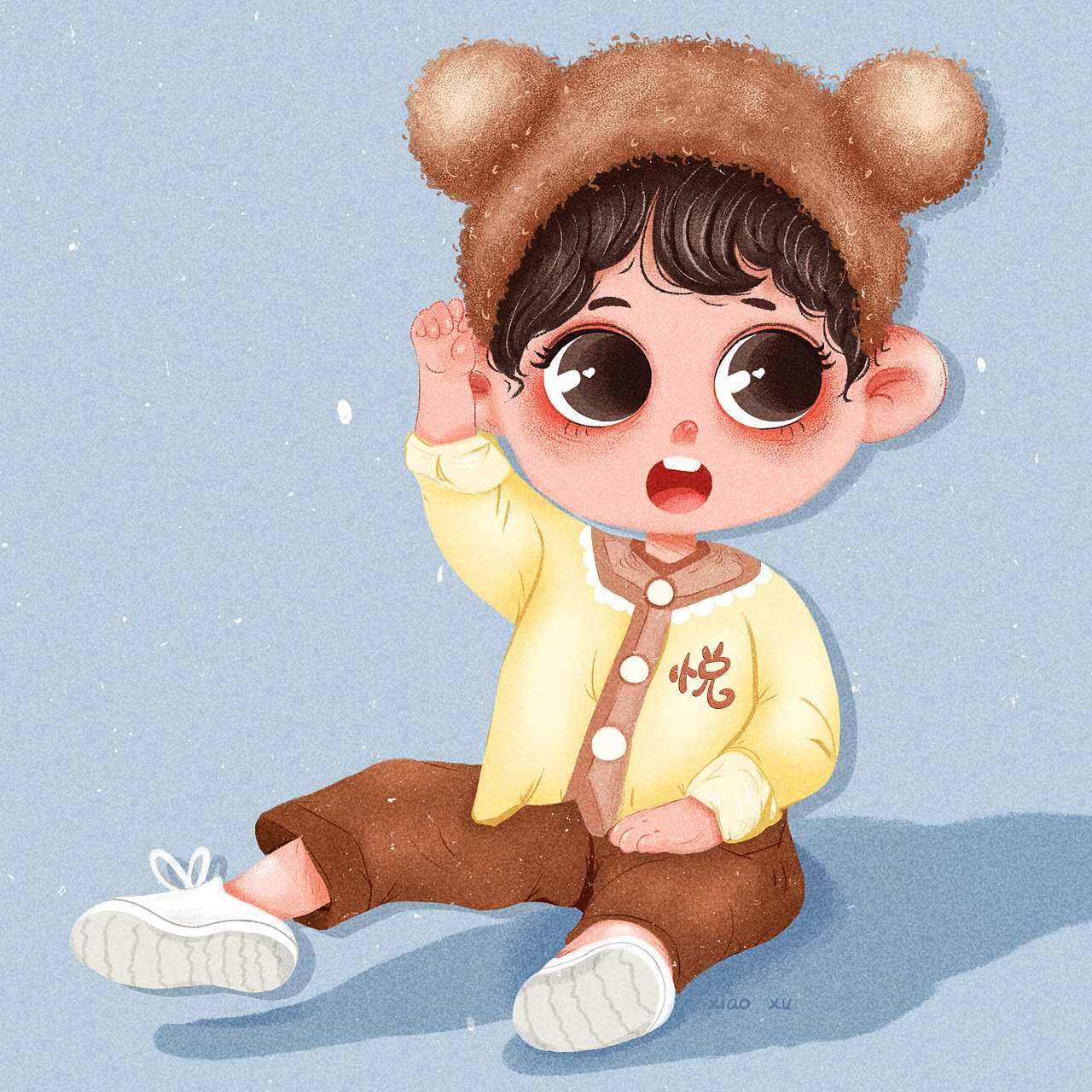 照片转手绘/儿童头像插画_xiao1203-站酷ZCOOL