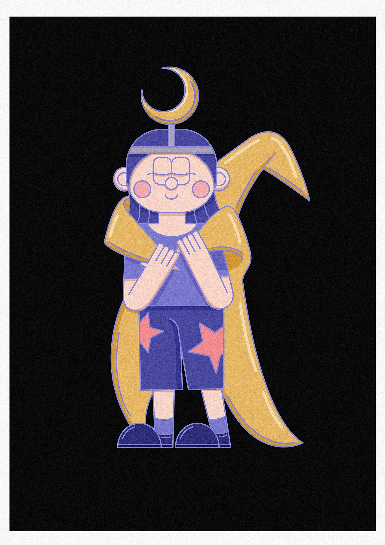 画一个咸鱼神每天拜一下_阿瓜啊-站酷ZCOOL