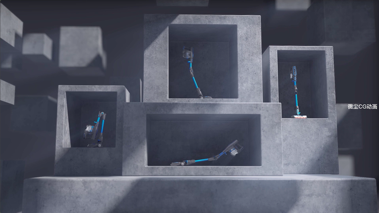 Shark美国鲨客无线吸尘器A7/S9_微尘CG动画-站酷ZCOOL