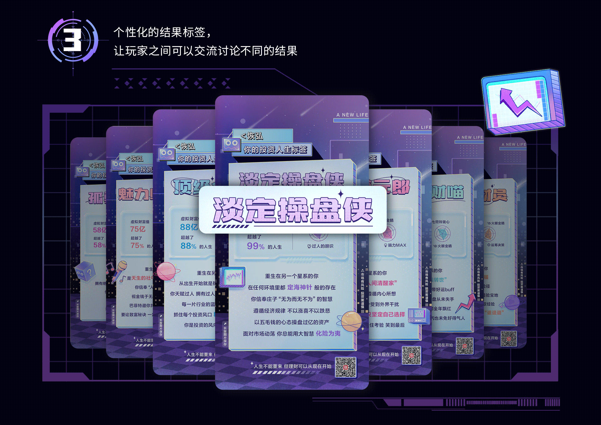 华泰证券X闪闪发光的你投⾏季｜闪光人生投资器H5设计_ZD视觉研究中心-站酷ZCOOL