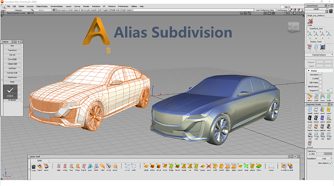Alias Subdivision细分曲面建模教程 Seven Auto 站酷zcool