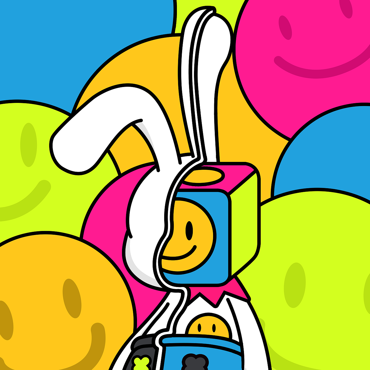 BUNY FAN BUNY兔迷兔半身系列-数字藏品头像_我是你小强哥-站酷ZCOOL