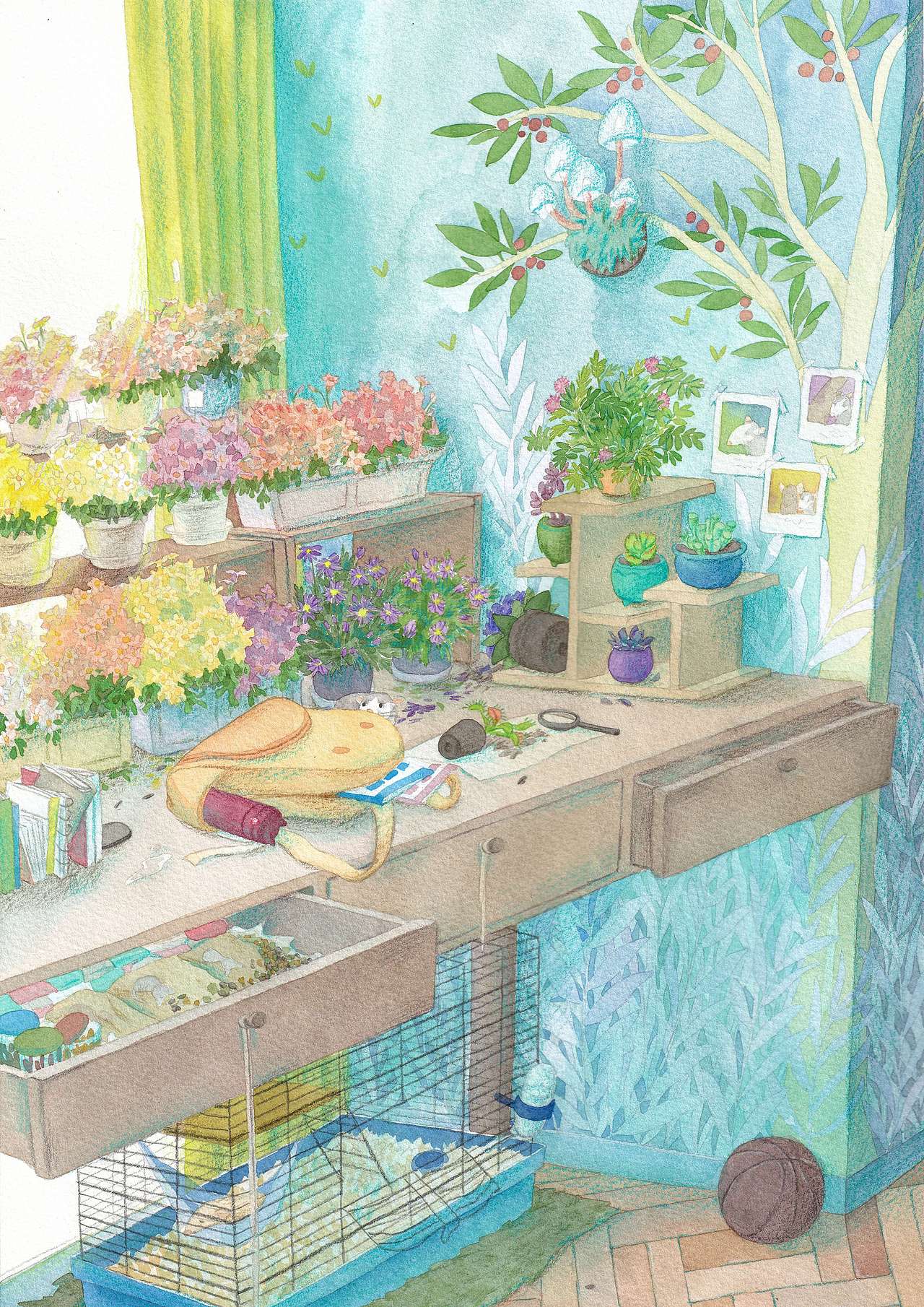 和植物在一起的日子_吱zhizhi-站酷ZCOOL