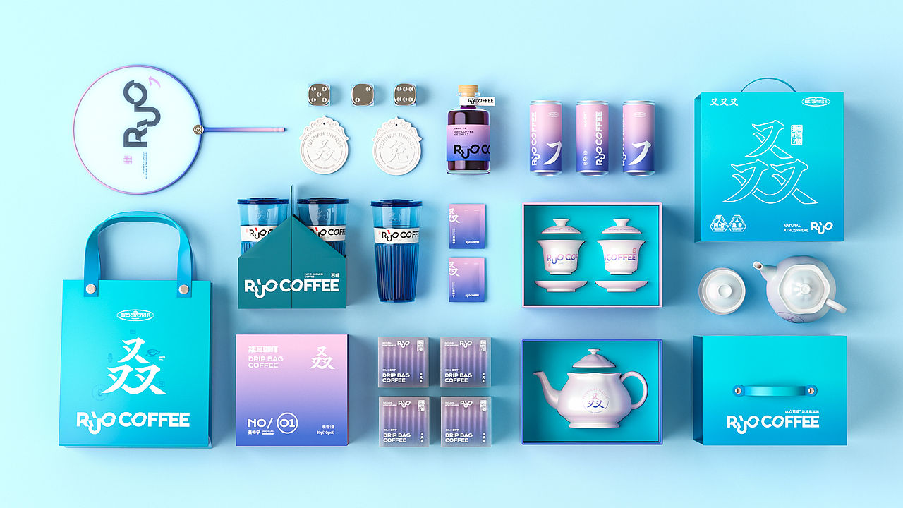 RUO COFFEE 锦衣卫主题二次元国风咖啡品牌视觉_7N云迹南寻-站酷ZCOOL