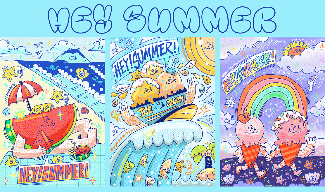 hey！summer！_Mirror小学徒-站酷ZCOOL