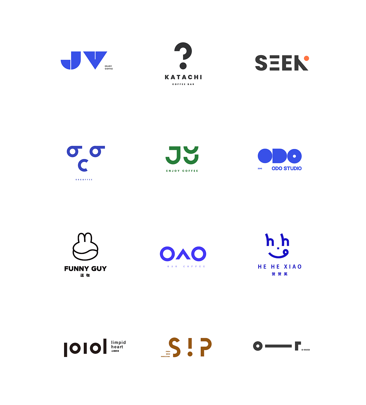 极简符号类logo合集 l 艾伦家原创设计_艾伦家设计-站酷ZCOOL