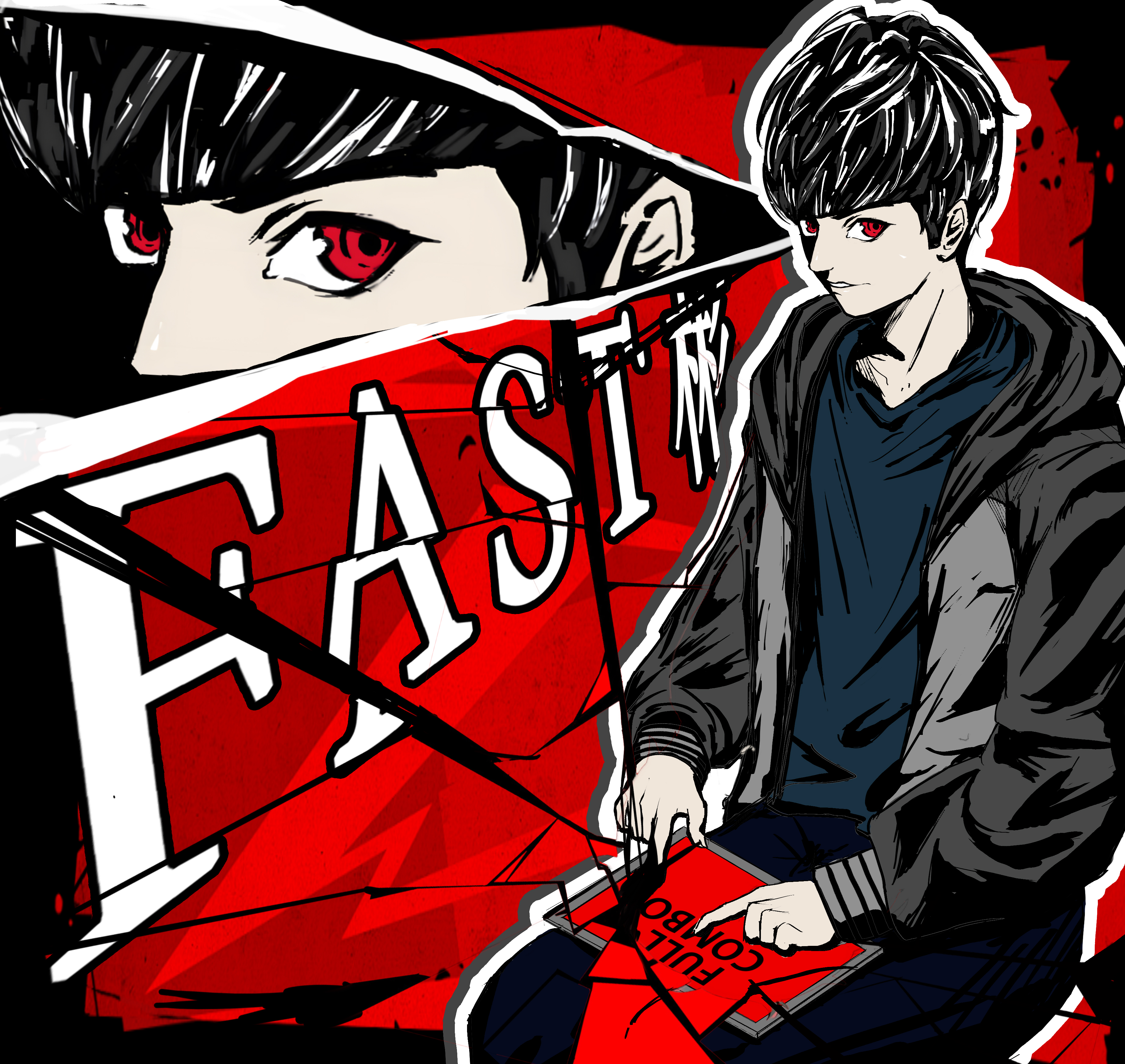 p5风格头像（给朋友画的）_Z一Dream-站酷ZCOOL