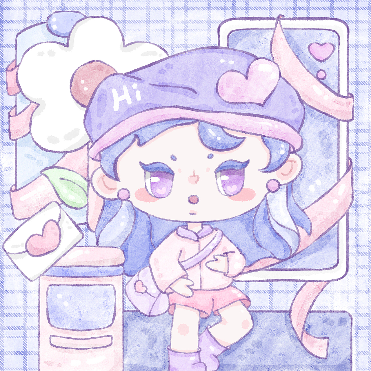 紫色系人物合集_Fa狒狒-站酷ZCOOL