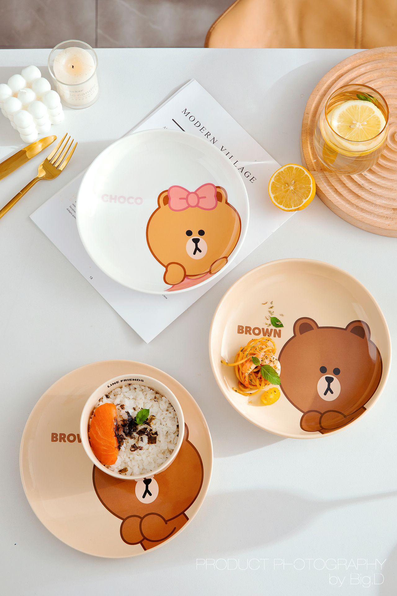 line friends餐具拍摄_摄影师浩-站酷ZCOOL