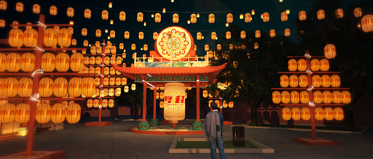 中式唐朝商业街包装_Vengie-站酷ZCOOL