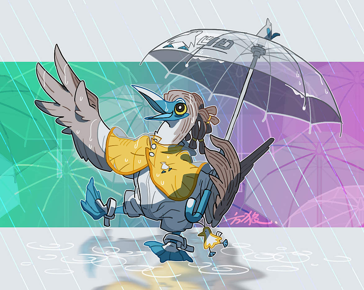爱下雨的蓝脚鲣鸟方狼wolfl 站酷zcool