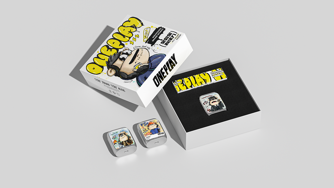 ONEPLAY潮流艺术剃须刀包装设计_阿祖不收手-站酷ZCOOL