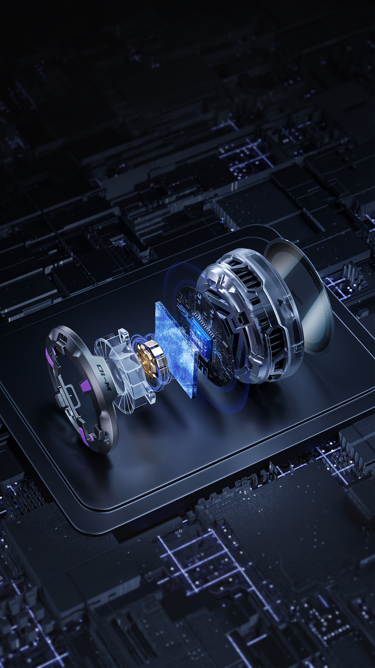 W10冰环散热无线充_Dx路人甲-站酷ZCOOL