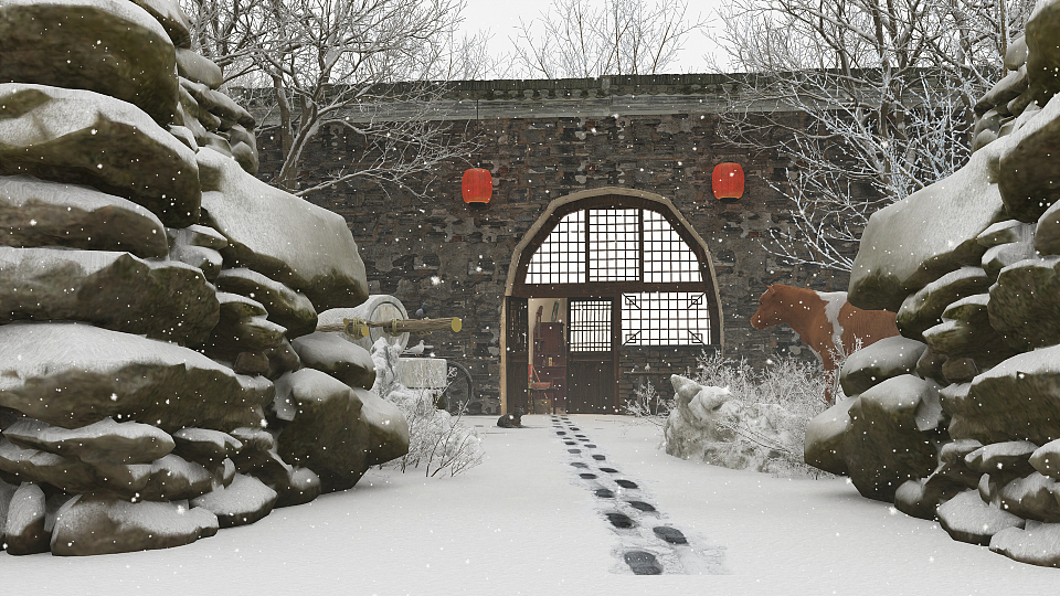 你好，80后童年的记忆，D5渲染器制作窑洞生活_东郎君子-站酷ZCOOL