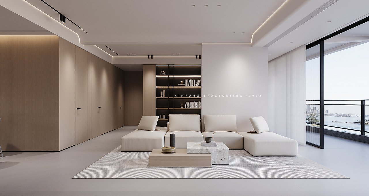 大地色系极简风 |183㎡ | 4居室 _尜尜疯-站酷ZCOOL