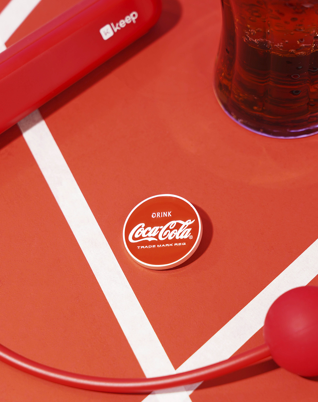 产品摄影｜Keep X 可口可乐联名赛事周边_胖舟-站酷ZCOOL