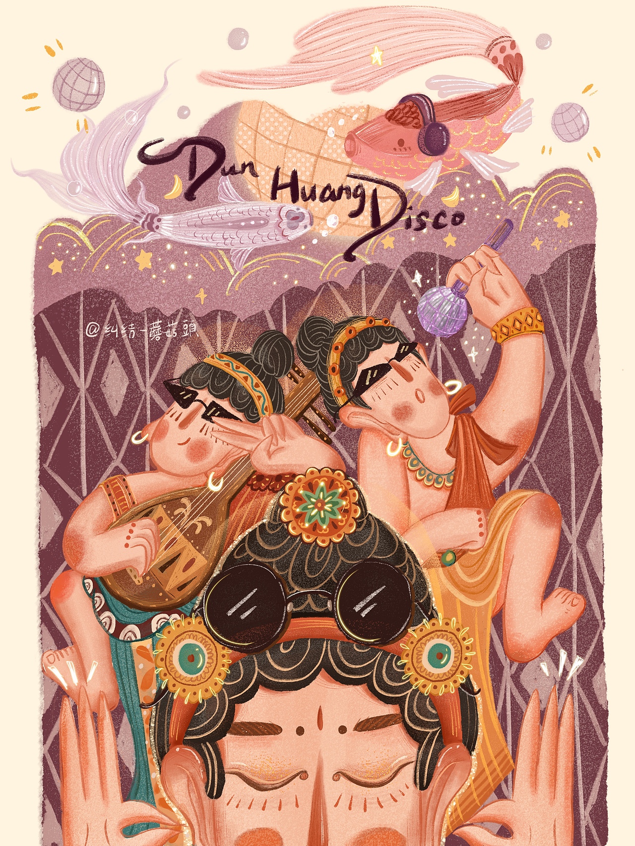 敦煌迪斯科乐队系列作品_纠结de蘑菇頭-站酷ZCOOL