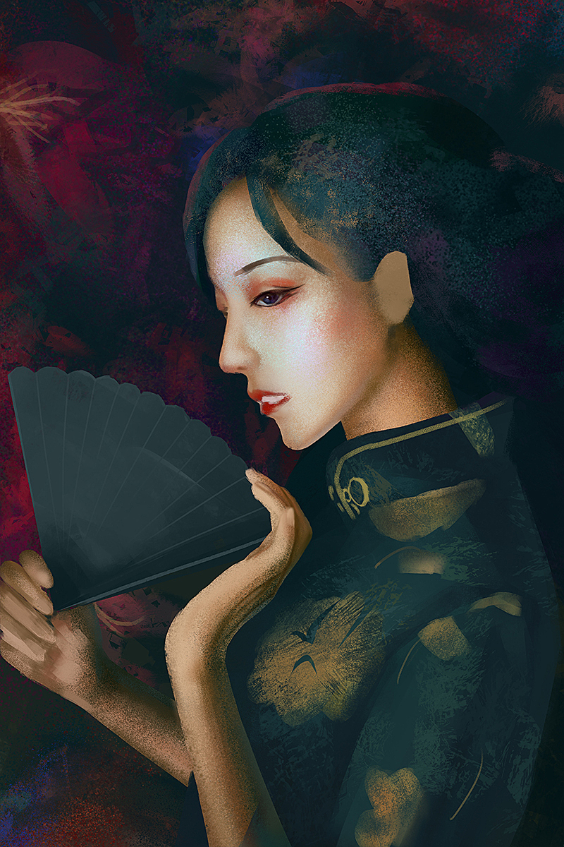 古典美女油画 宫詺 站酷zcool