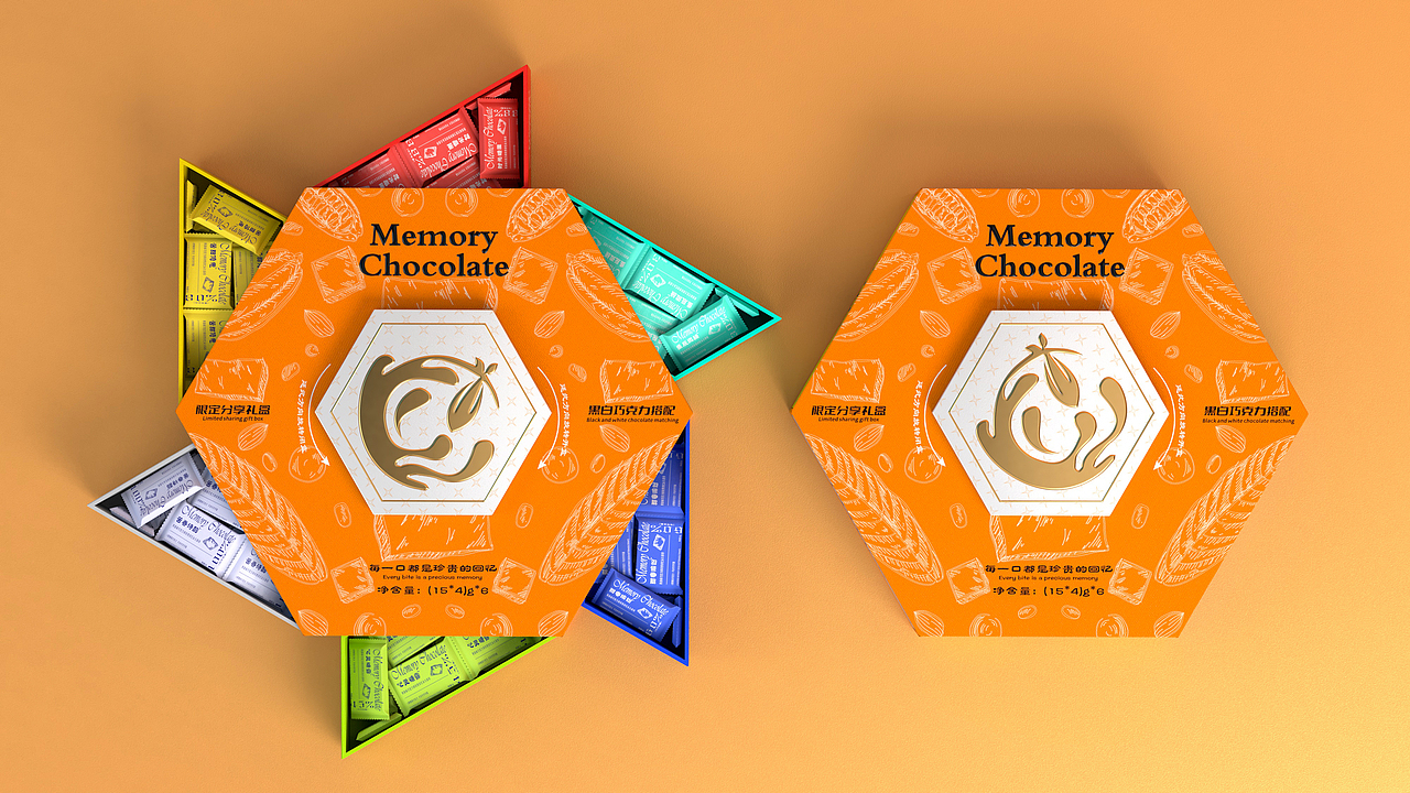 Memory Chocolate | 旋转分享礼盒包装设计_云起_Design-站酷ZCOOL