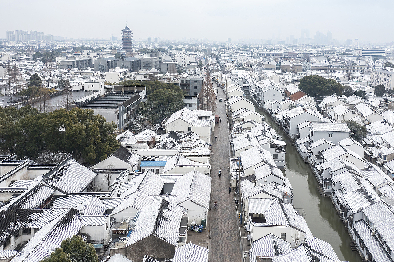 苏州桃花坞雪景_大洋926-站酷ZCOOL