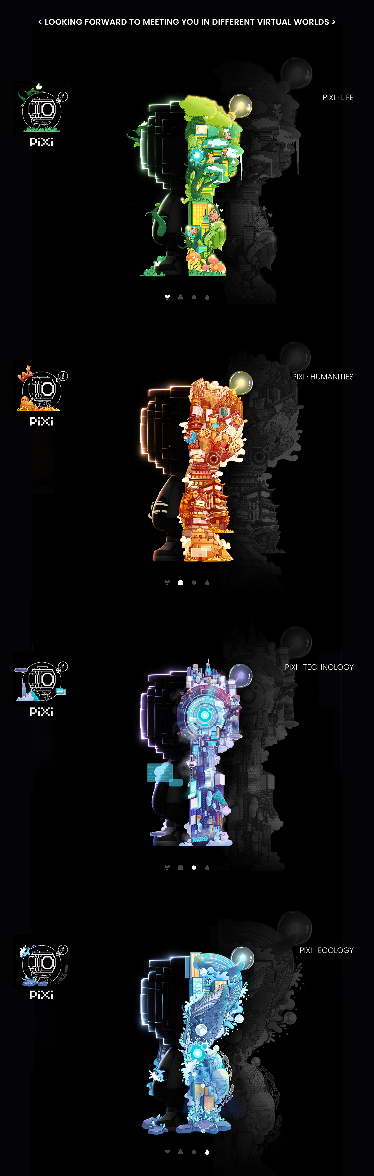 古灵精怪 像素脑袋 PARAMETRIX.AI PIXI IP DESIGN_周火火同學-站酷ZCOOL