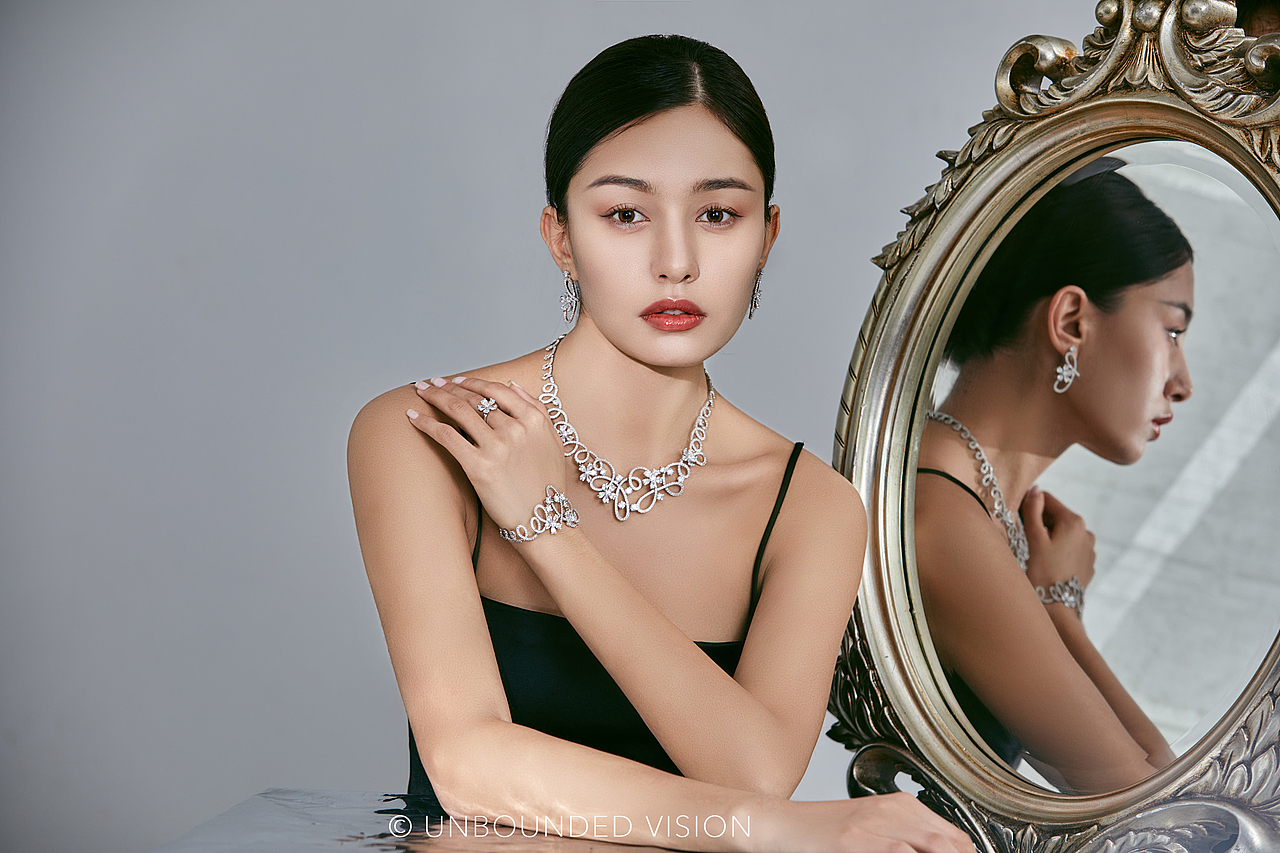 珠宝广告拍摄内景海报大片巨幅海报人像珠宝_UNBOUNDED無界-站酷ZCOOL