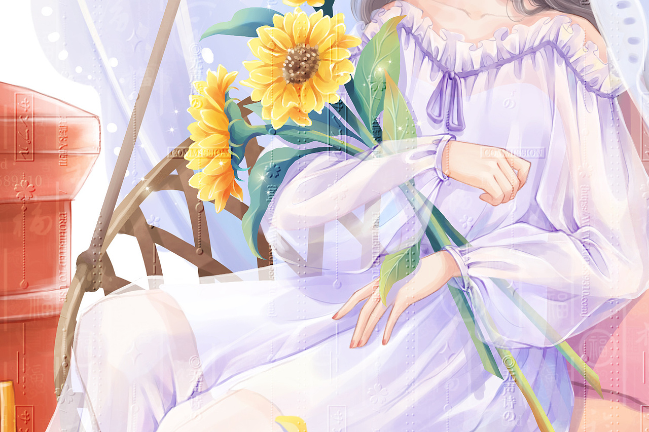 向日葵少女_三声诗-站酷ZCOOL
