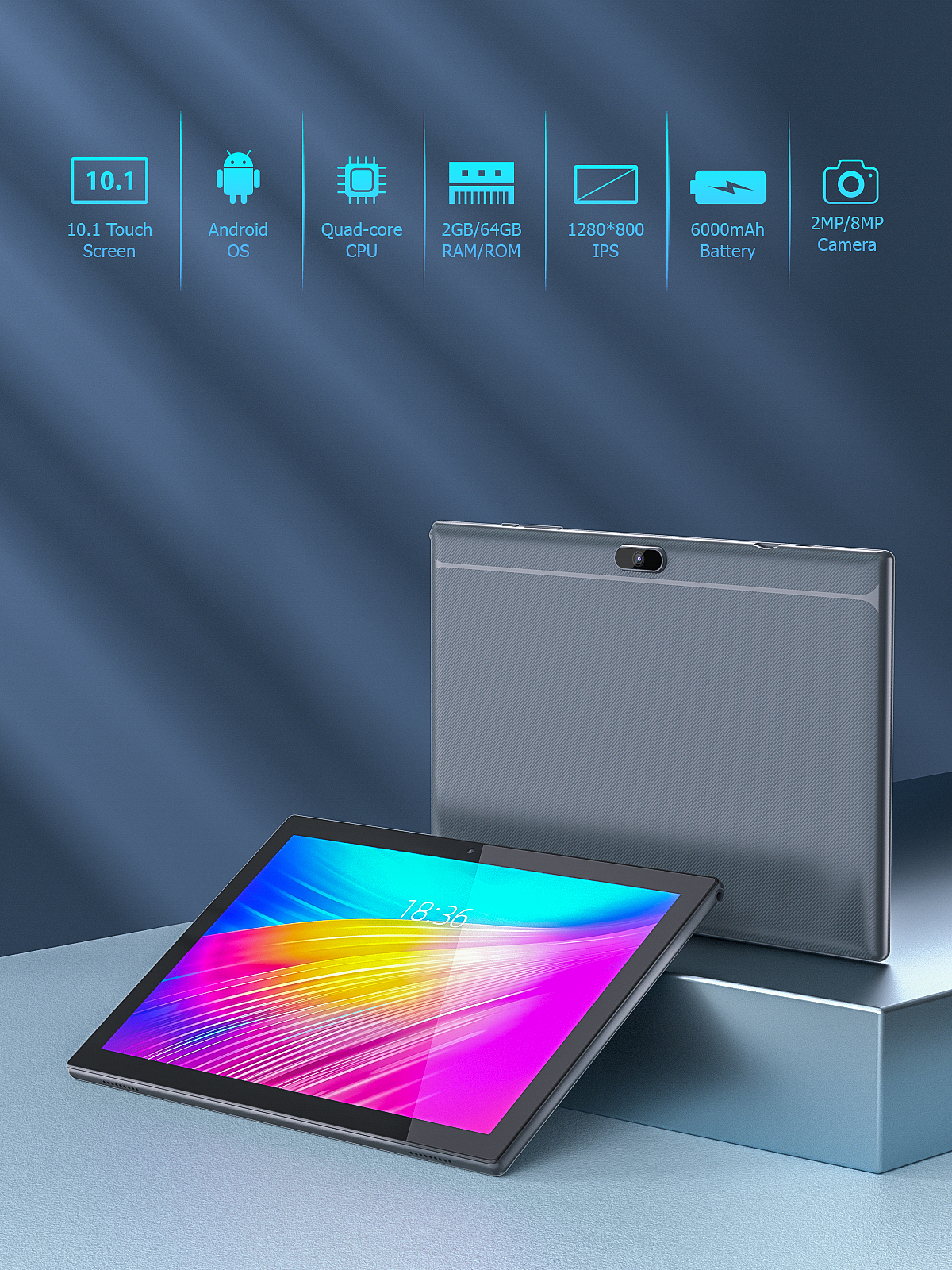 平板电脑亚马逊海报设计、C4D渲染、3C电子产品渲染_Allen_杰-站酷ZCOOL