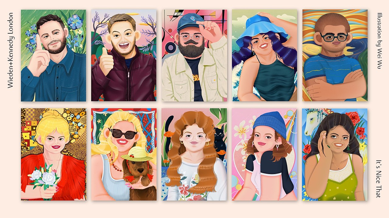 人物插画——Wieden+Kennedy & It's Nice That_薇生物_-站酷ZCOOL