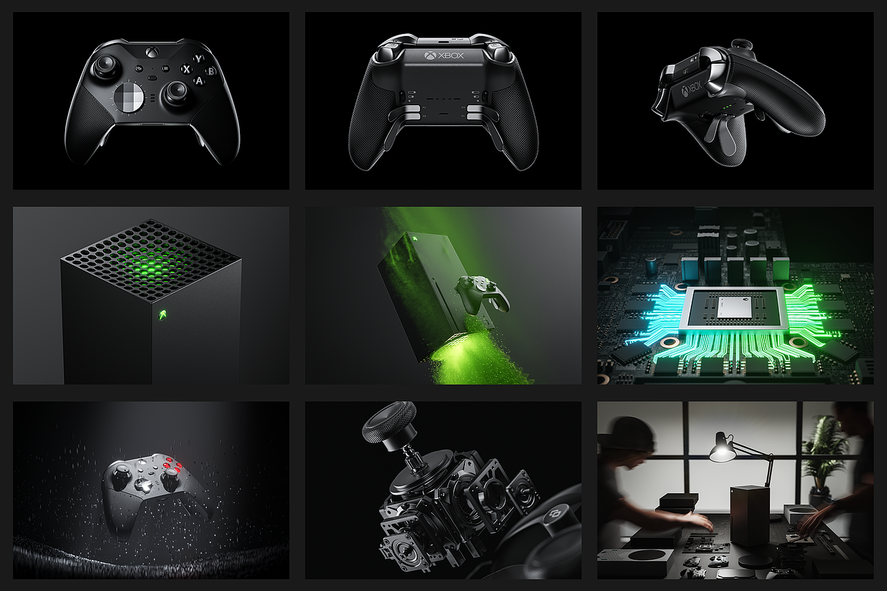 【产品渲染】—— Xbox Wireless Controllers_红心R-站酷ZCOOL