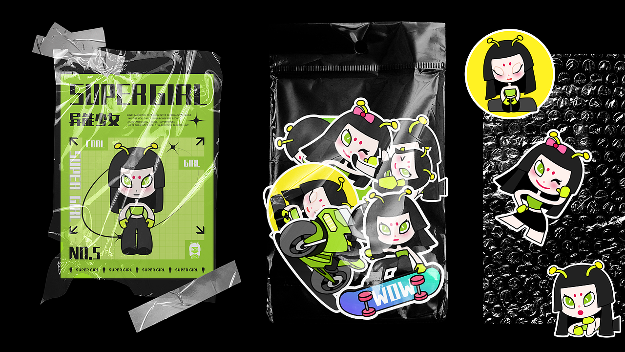 IP形象设计-超能少女CICI_钟意ZY-站酷ZCOOL