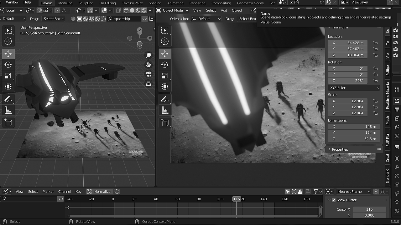 [AI-Lab/Blender] Predators #AI创作实验室_sICFX-站酷ZCOOL