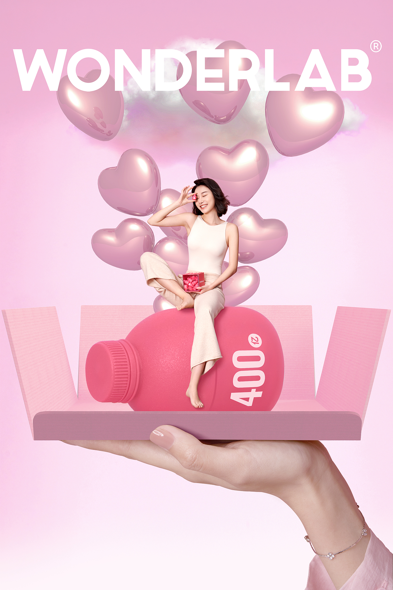产品创意拍摄｜WonderLab 益生菌_诺亚大象广告摄影-站酷ZCOOL
