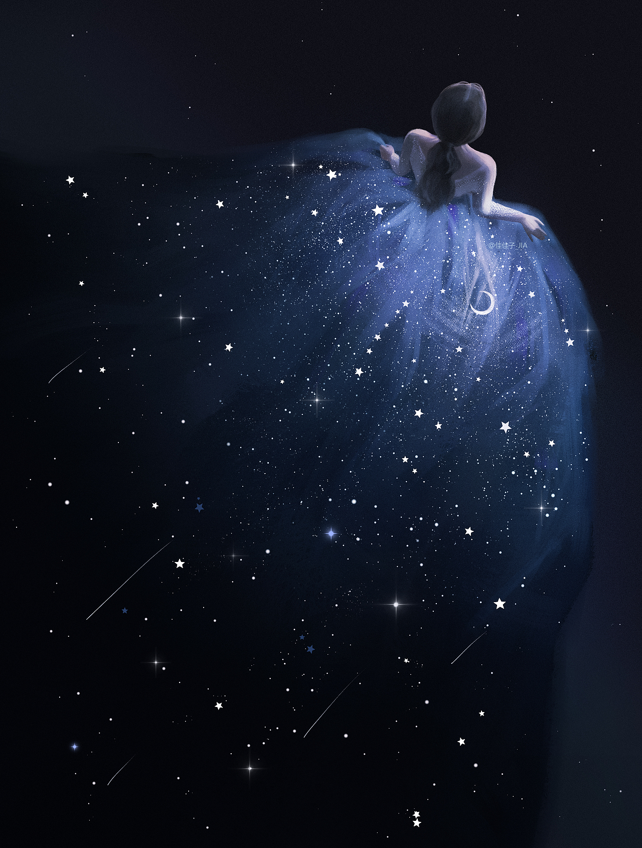 我在黑暗中寻找属于自己的光_佳佳子_JIA-站酷ZCOOL