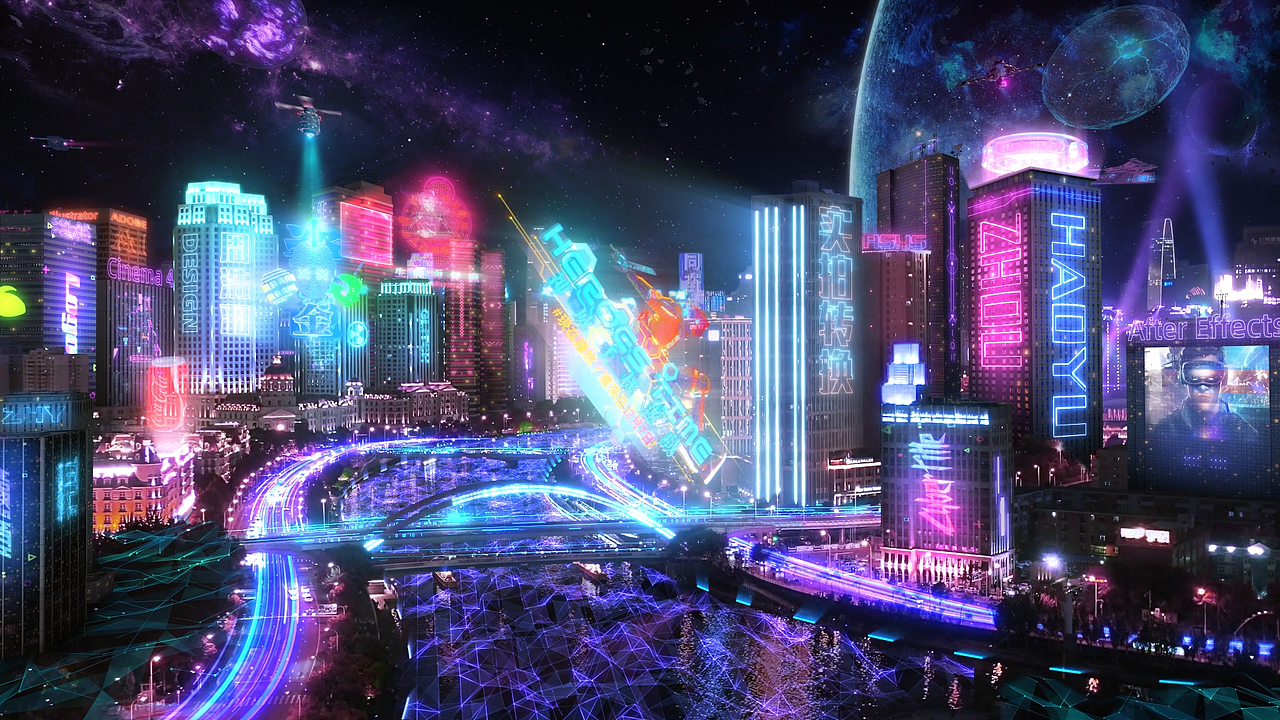 赛博朋克实景合成_御魂沉-站酷ZCOOL