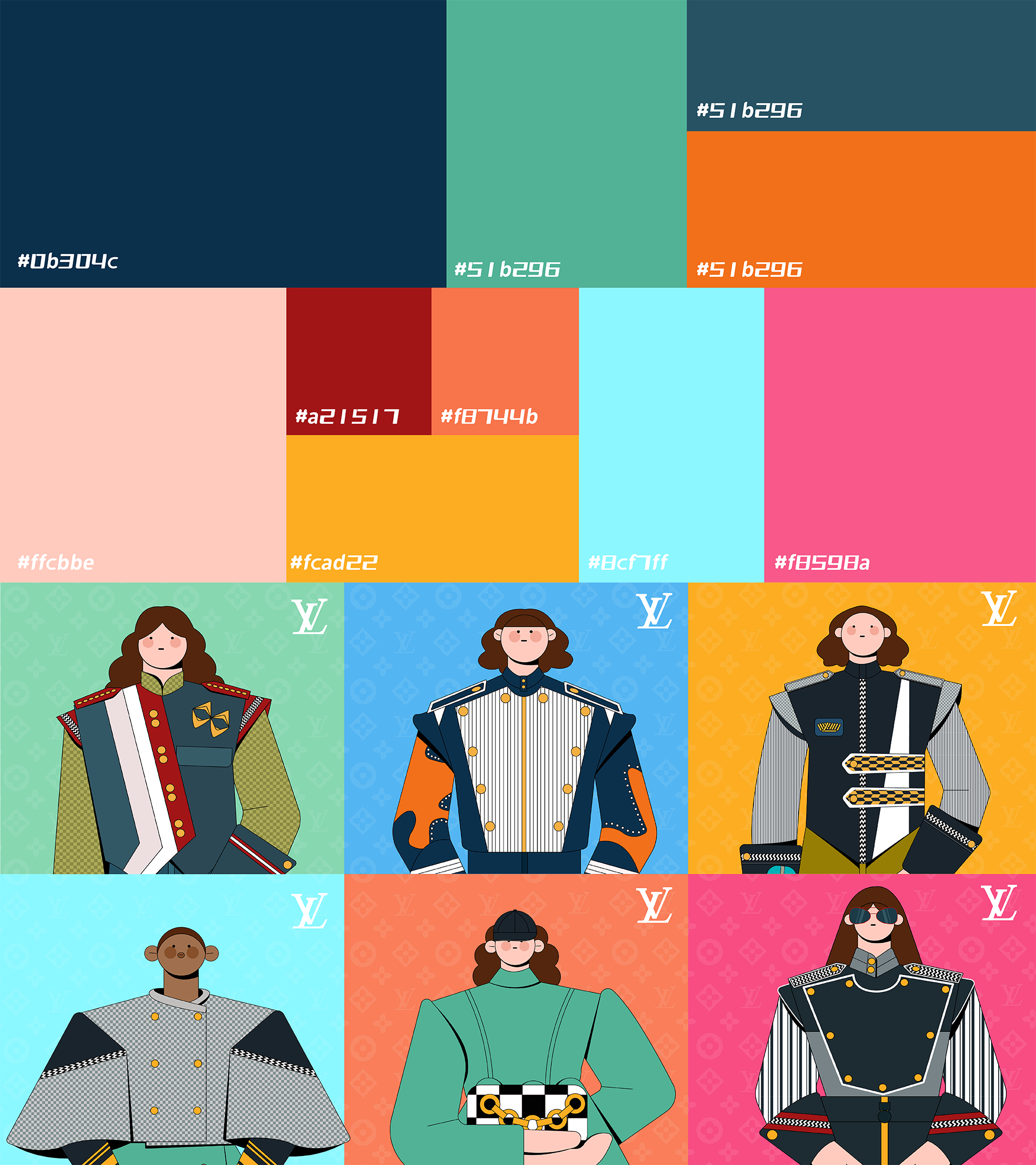 品牌KV Redesign丨louis vuitton一周总结_业余选手业余-站酷ZCOOL