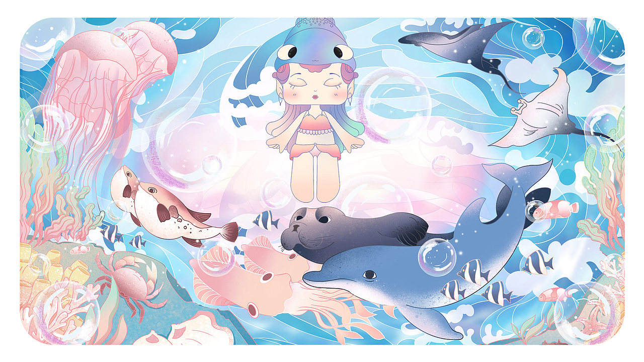 海洋系列ip_雨520-站酷ZCOOL