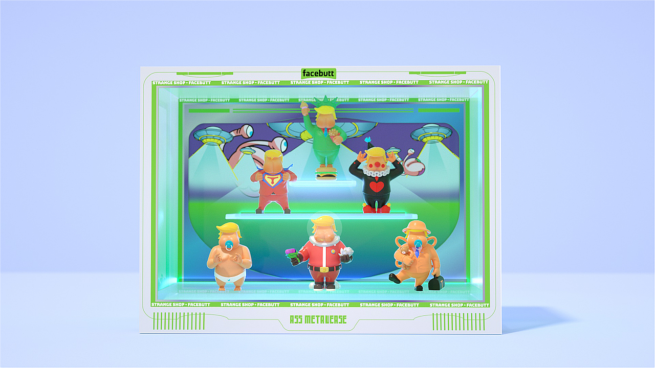 脸噗 Face butt - ASS METAVERSE SERIES 屁屁元宇宙_喜欢文化-站酷ZCOOL