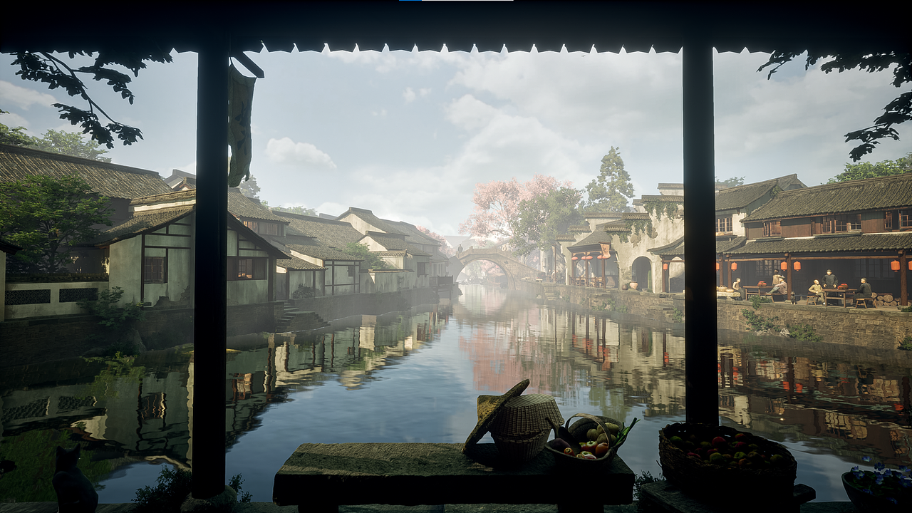 UE5场景 VR孪生 回溯时空 还原生活 曾经的新市古镇_零想玩家-站酷ZCOOL