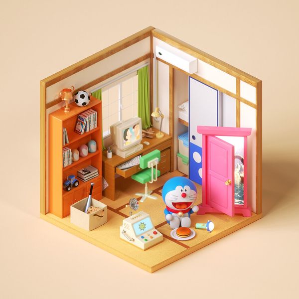 c4d房间_创意设计作品图片素材-站酷ZCOOL