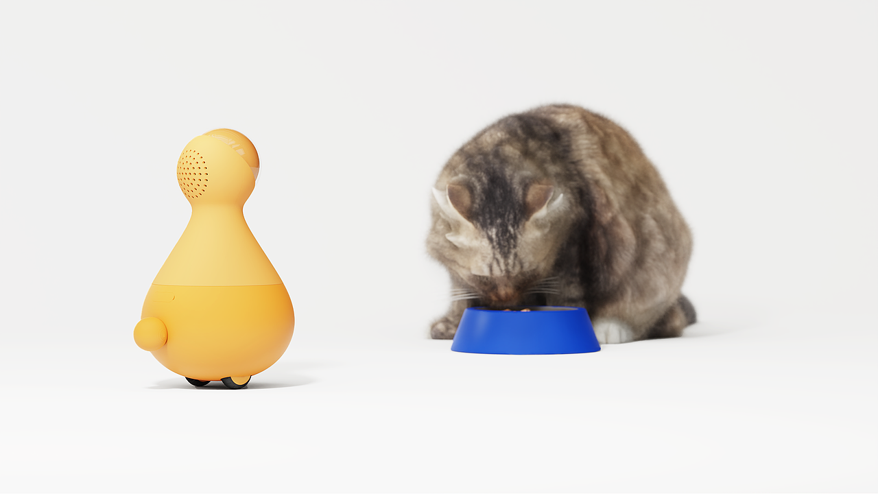 智能猫咪陪伴机器人_云端利器-站酷ZCOOL