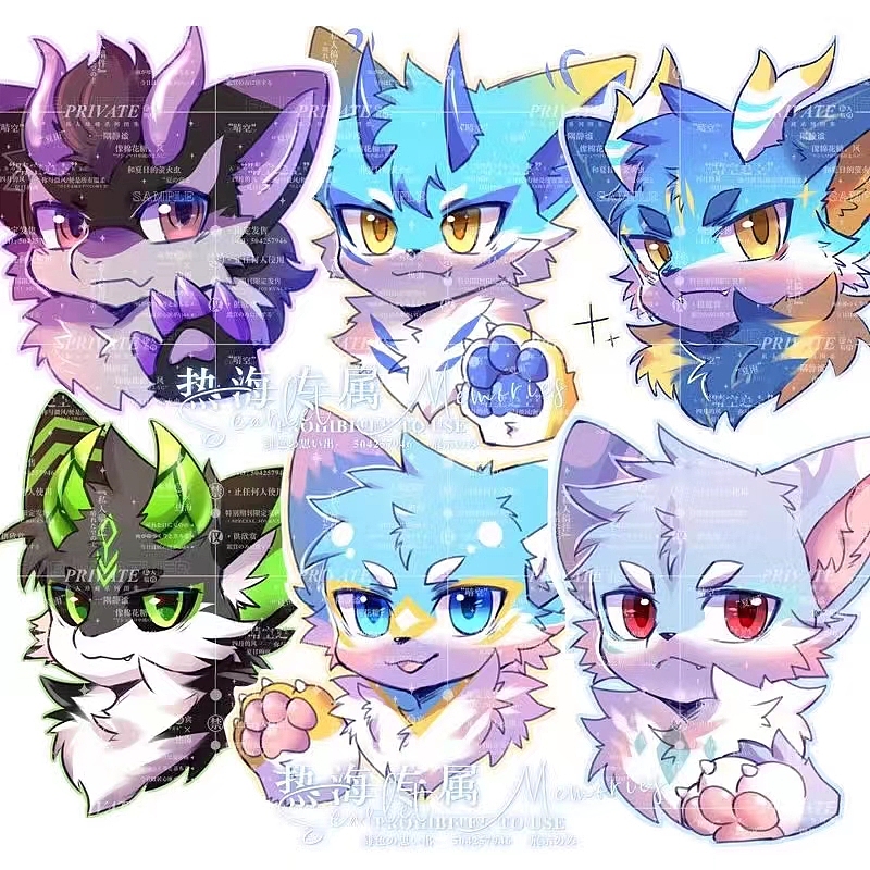 Furry兽设和简约头展示_南雅和-站酷ZCOOL