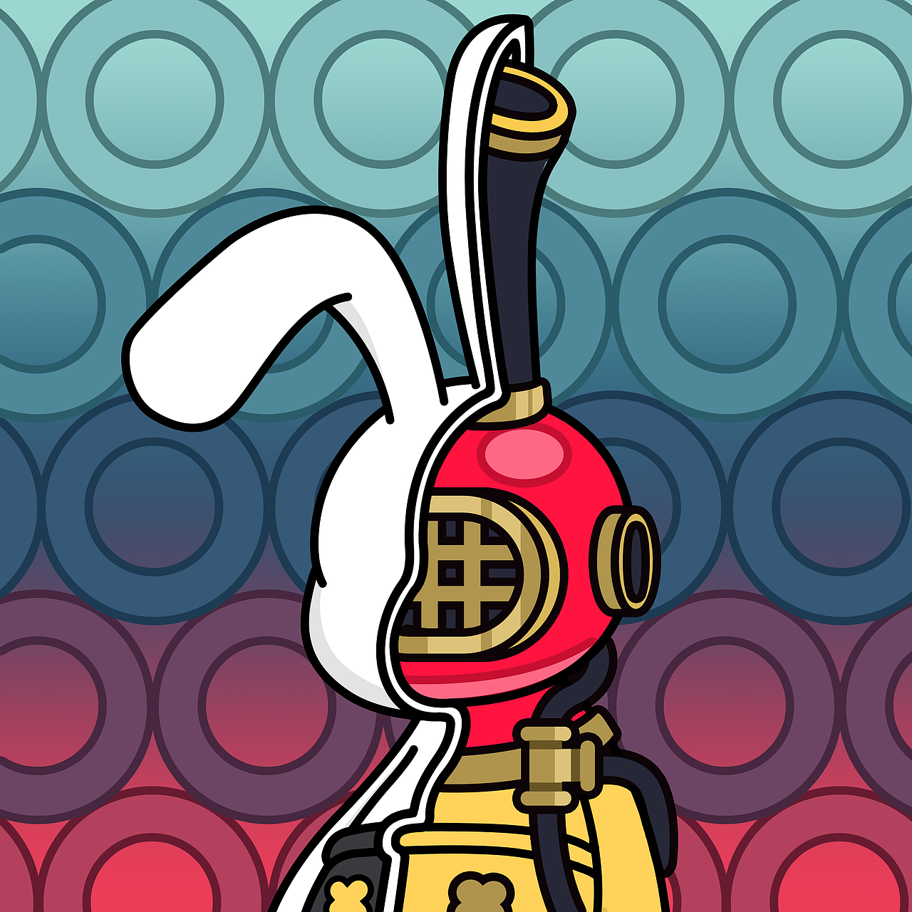 BUNY FAN BUNY兔迷兔半身系列-数字藏品头像_我是你小强哥-站酷ZCOOL