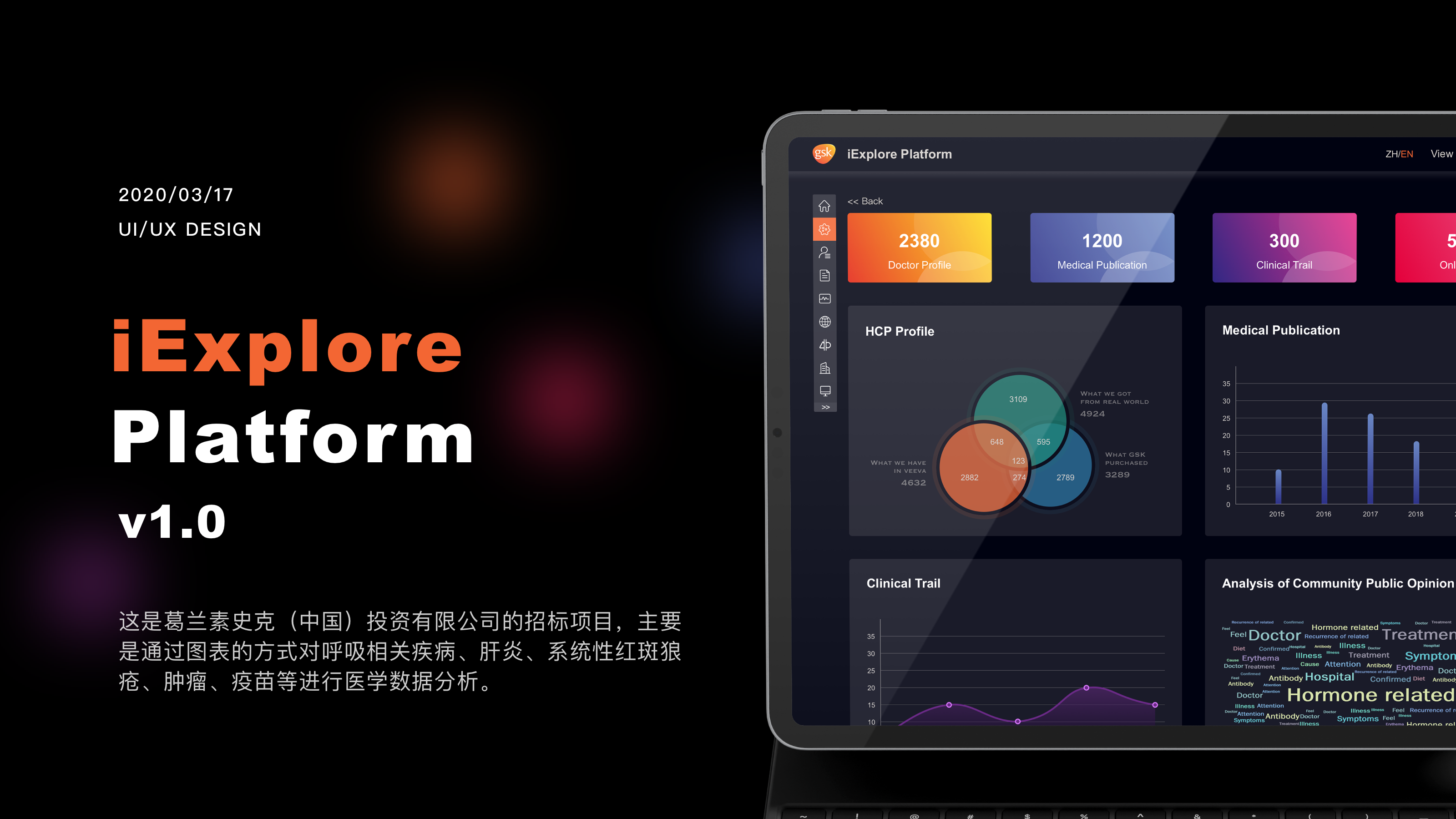 医疗网页-iExplore Platformv1.0_上限无限-站酷ZCOOL
