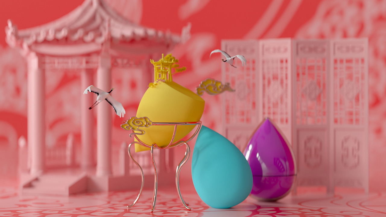 美陈建模渲染练习_淇淇怪怪_1988-站酷ZCOOL