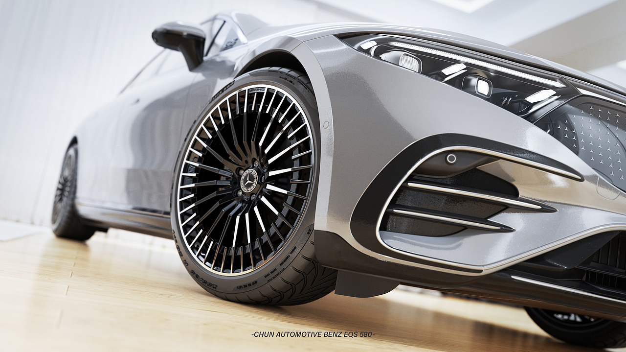 -BENZ EQS580-产品视觉表达渲染_椿吖-站酷ZCOOL